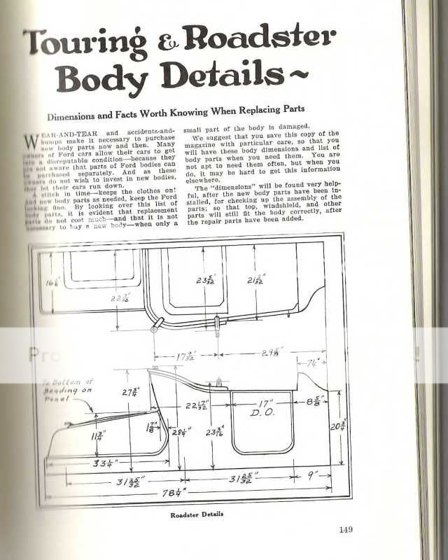26-27 Model T Dimensions and profile photos? | The H.A.M.B.