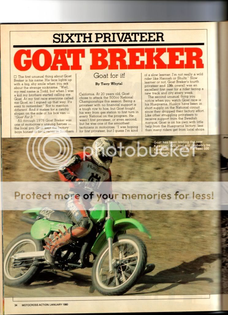 Goat for it - Old School Moto - Motocross Forums / Message Boards ...